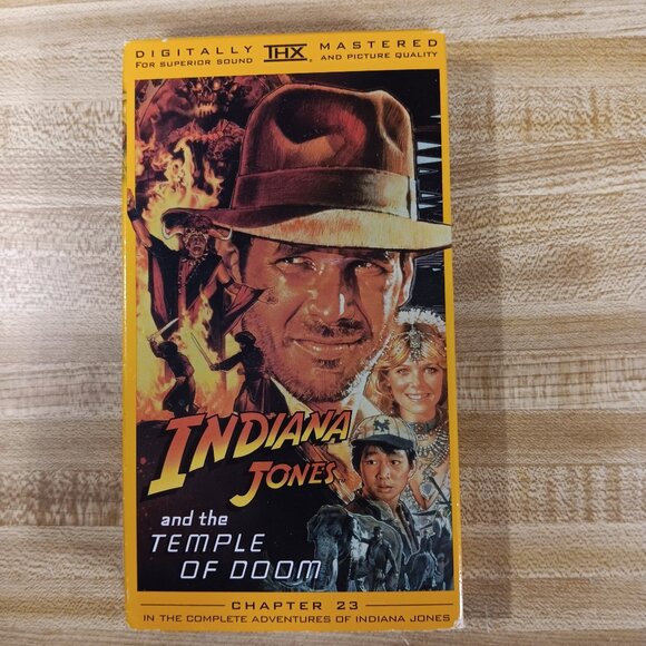 Media | Indiana Jones And The Temple Of Doom 1984 Vhs Thx Lucas Film ...
